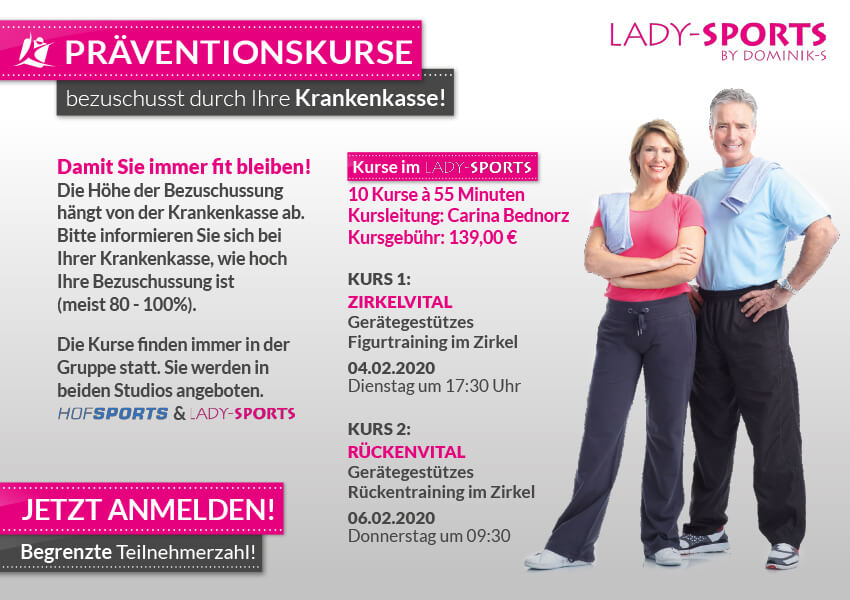 Praeventionskurse_LadySports - HofSun